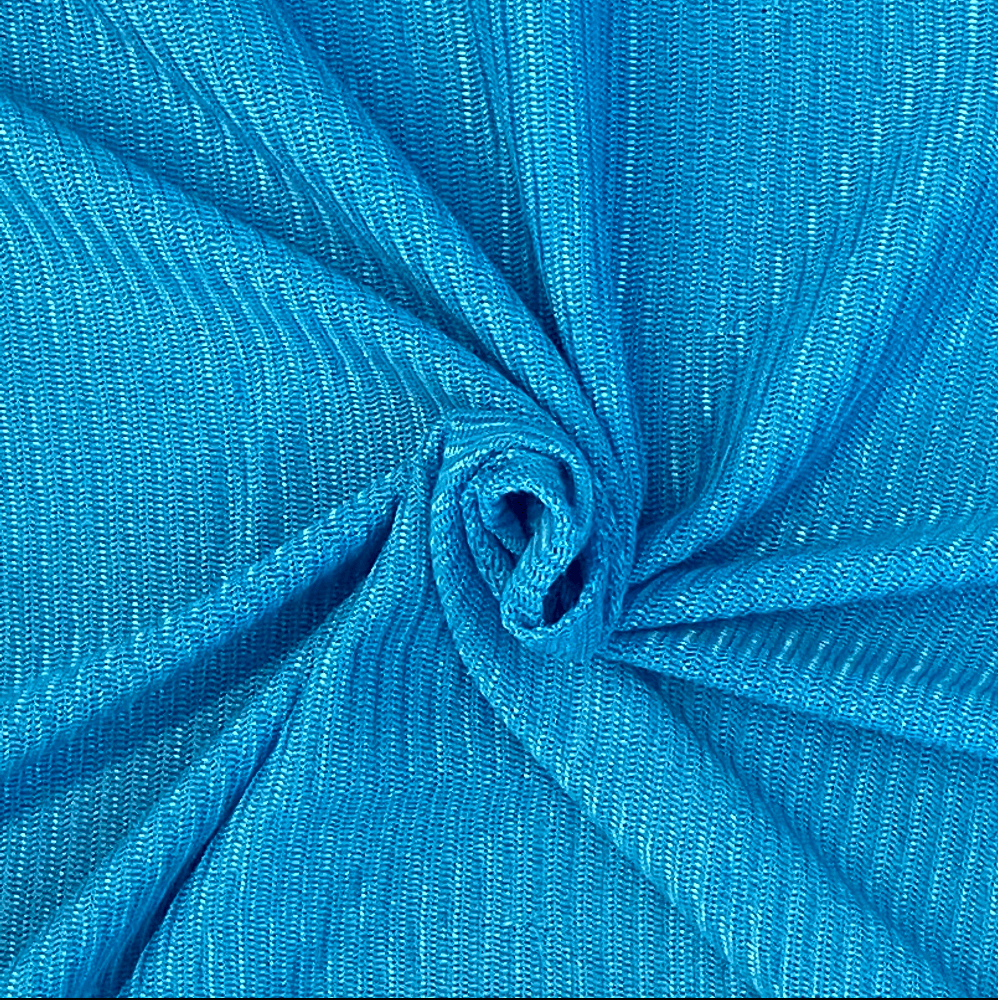 BULK - 10 metres for £10 - Electric Blue Ribbed Tubular – My Fabric Place